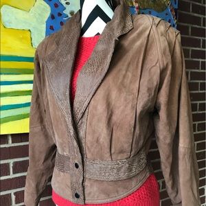 Jackets & Coats | Vintage Genuine Snake Skin Embossed Leatherjacket ...